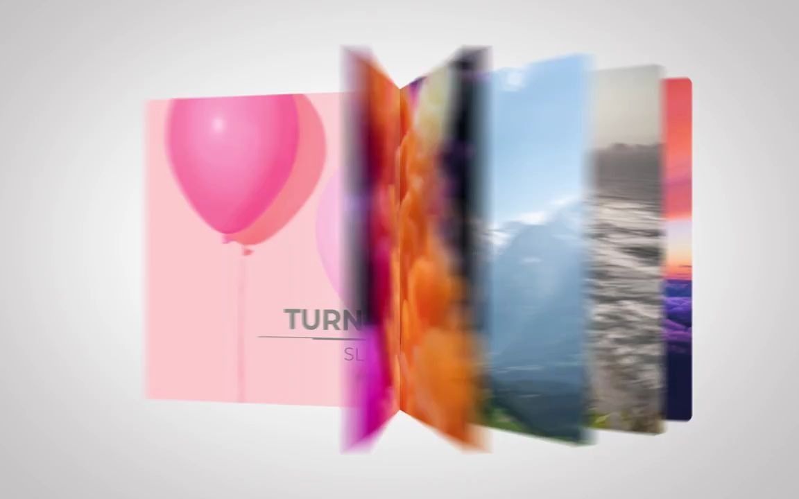 翻页效果幻灯片AE模板