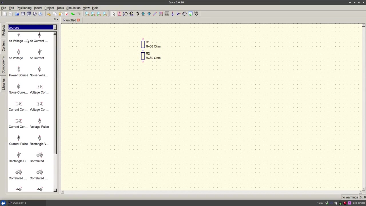 油管搬运,Leo Tindall 的 Qucs 电子电路仿真软件(免费)