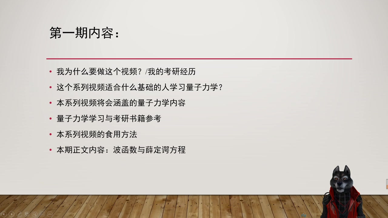 【兰兰的不自量力】量子力学考研教学视频01:学习经验分享、波函数...