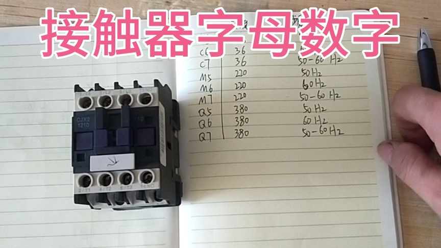 交流接触器数字和字母的含义。多谢大家支持。