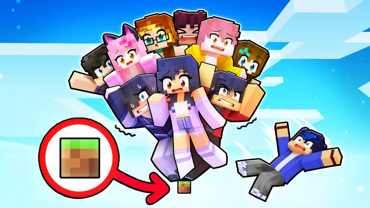 【Aphmau】《我的世界》一个像素上有10个好友!--生存模组