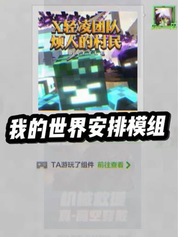 #我的世界 #烦人的村民模组 #一起玩游戏 #老玩家 #差点错过这游戏 ...