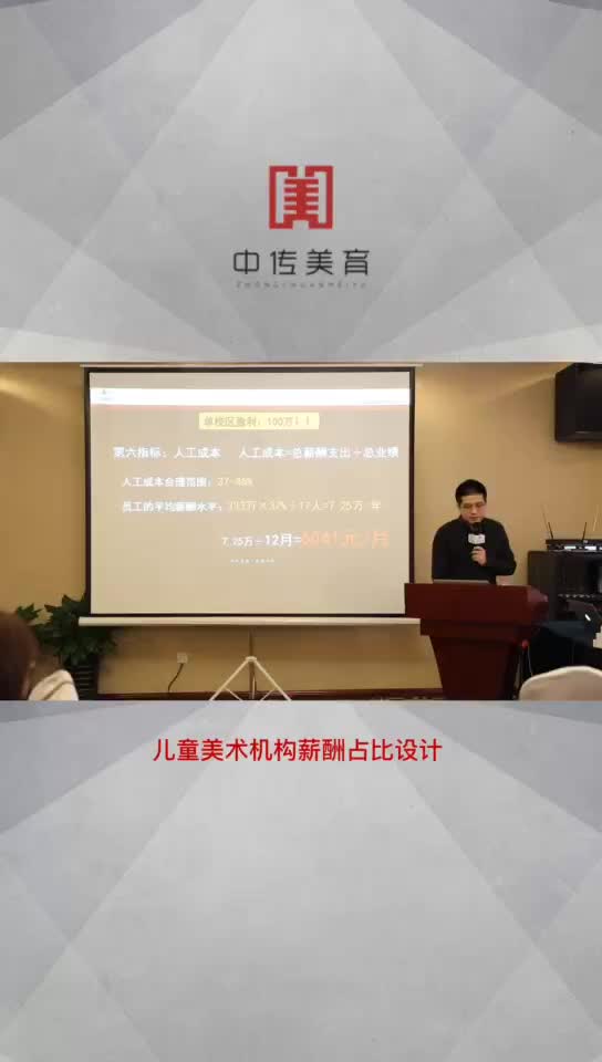 儿童美术机构薪酬占比设计