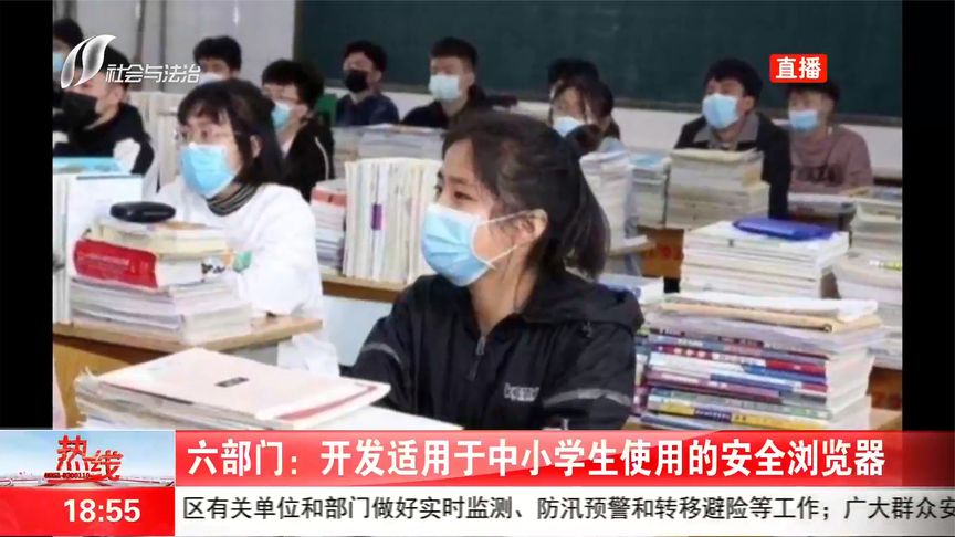 保证“绿色上网”!六部门:开发适用于中小学生使用的安全浏览器