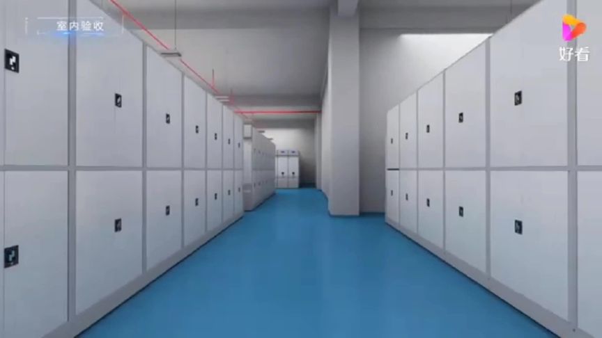 档案室:室内验收,密集架产品。#密集架 #智能制造