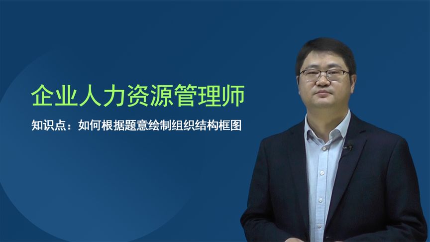 企业人力资源管理师知识点:如何根据题意绘制组织结构框图