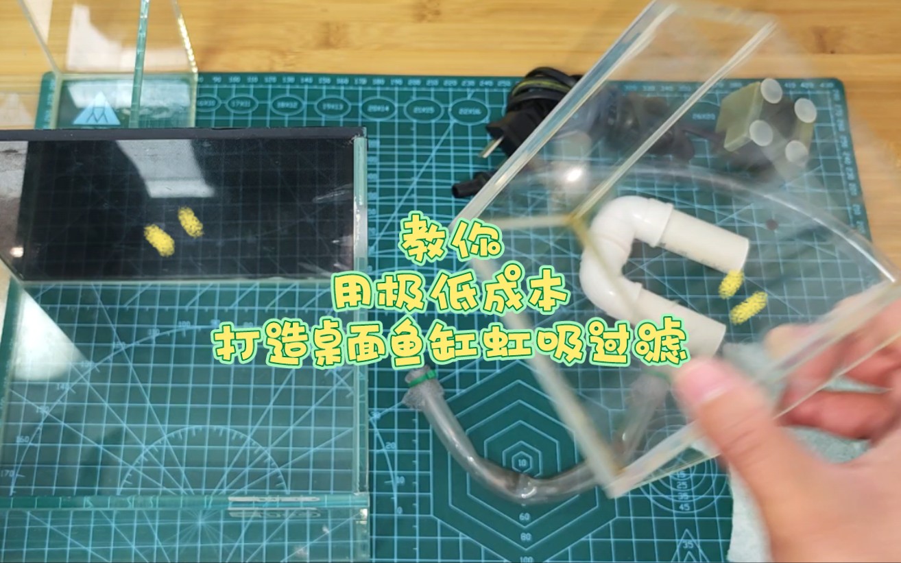 教你用极低成本打造双虹吸桌面鱼缸过滤系统(一、教学篇)