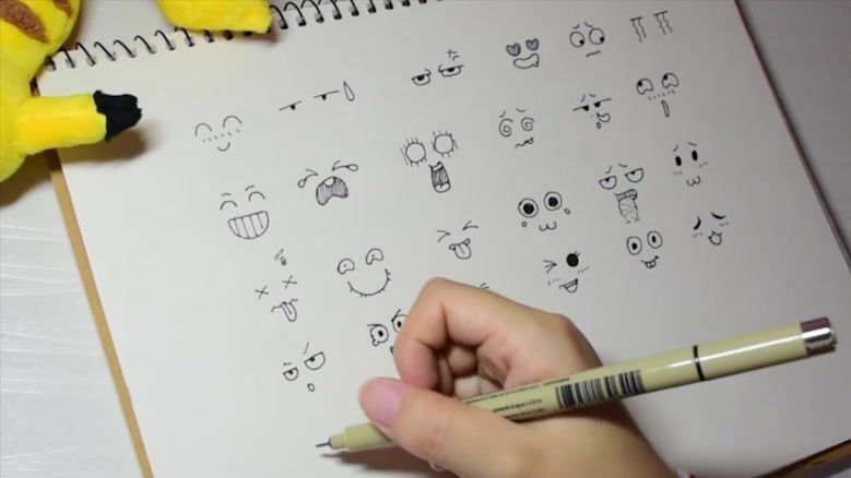 简笔画 / 3分钟教你画30个超萌小表情!让你的手账更加可爱!