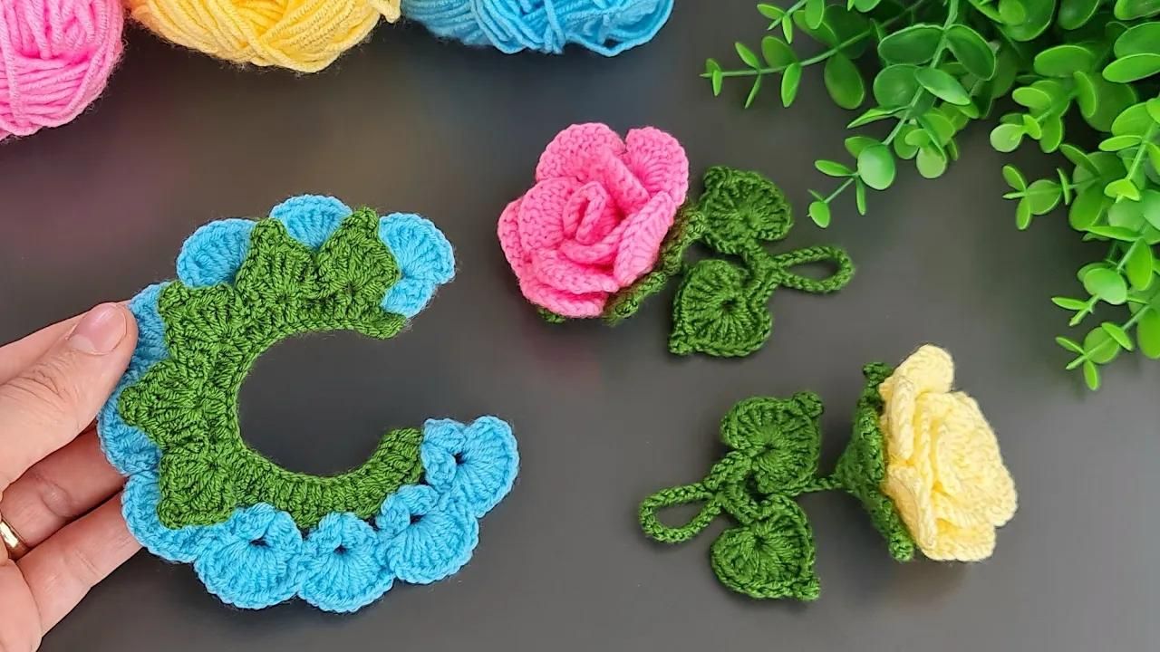 【钩编教程】适合初学者的钩针教程:如何用毛线钩针制作好看的工艺...