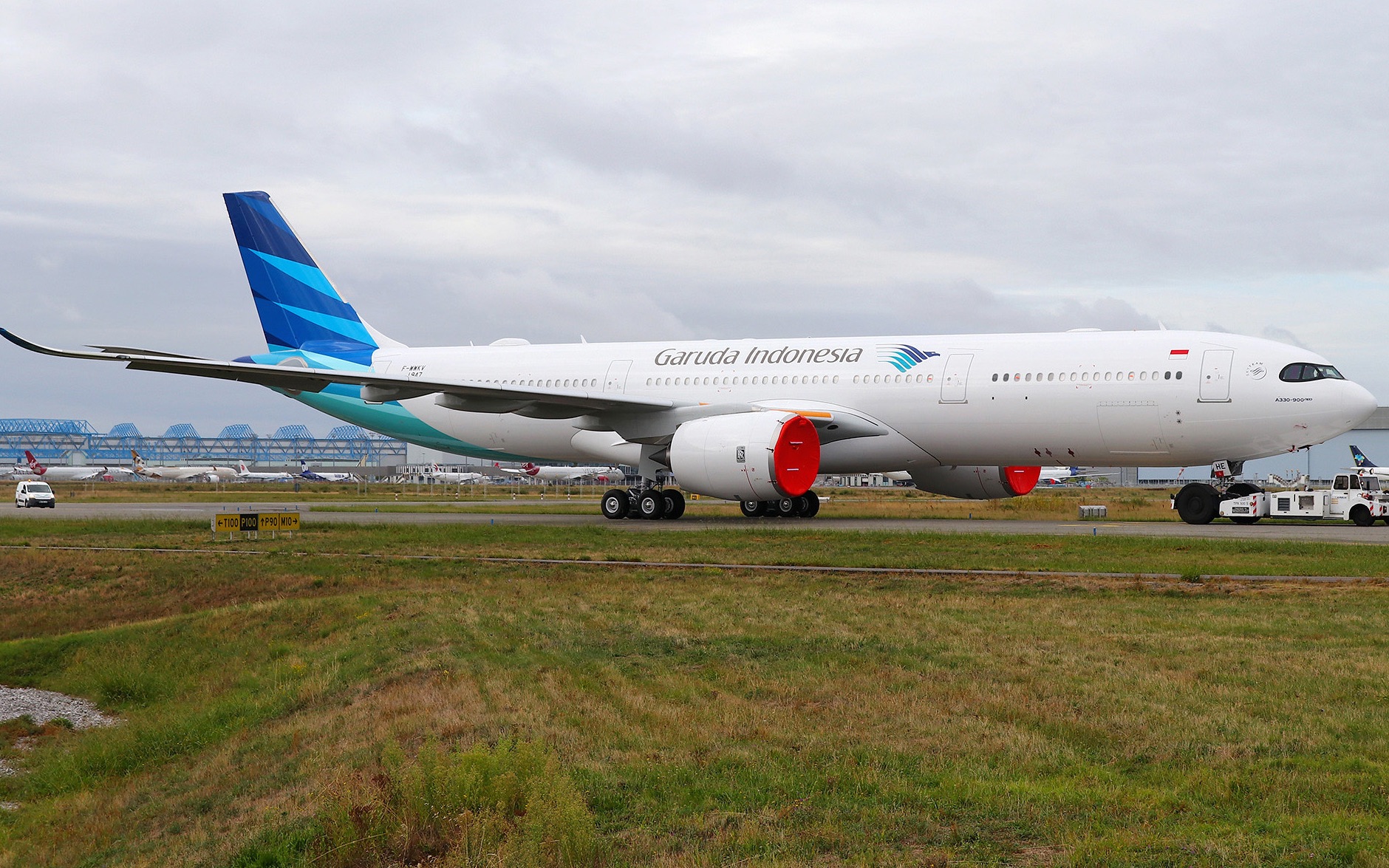 印尼鹰航全新A330-900neo 调机飞行降落雅加达(多架次)