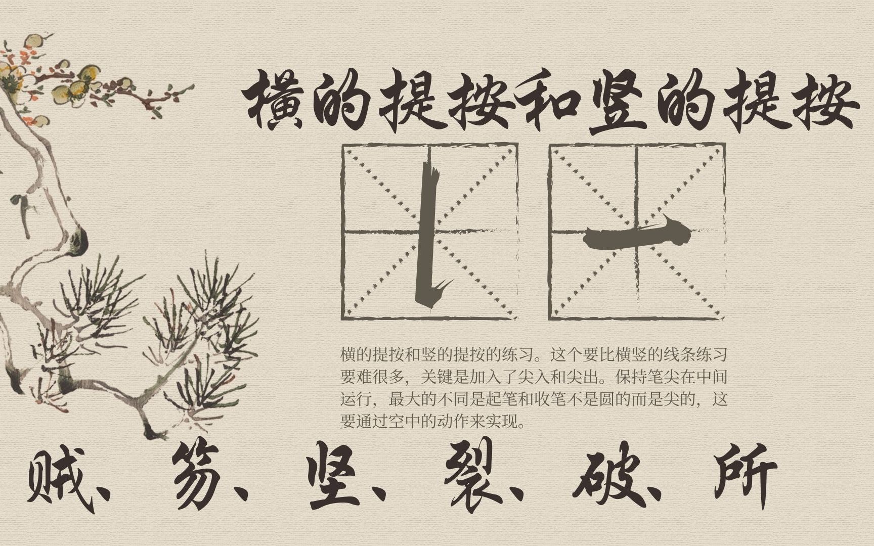 楷书颜体勤礼碑-(贼、笏、坚、裂、破、所 )字。注意横的提按和竖的提...
