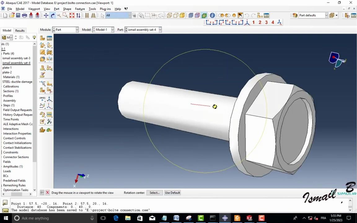 abaqus-螺栓连接-弹塑性分析