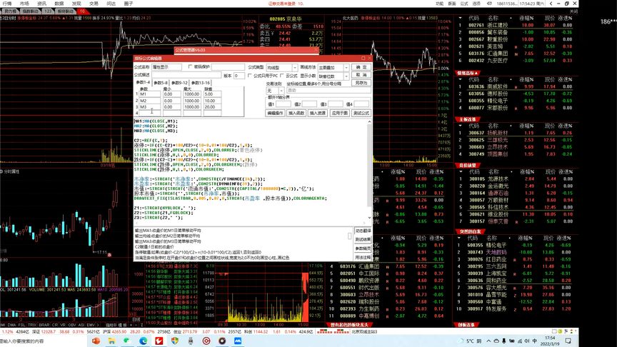 炒股软件在K线图上显示股票属性-代码和设置