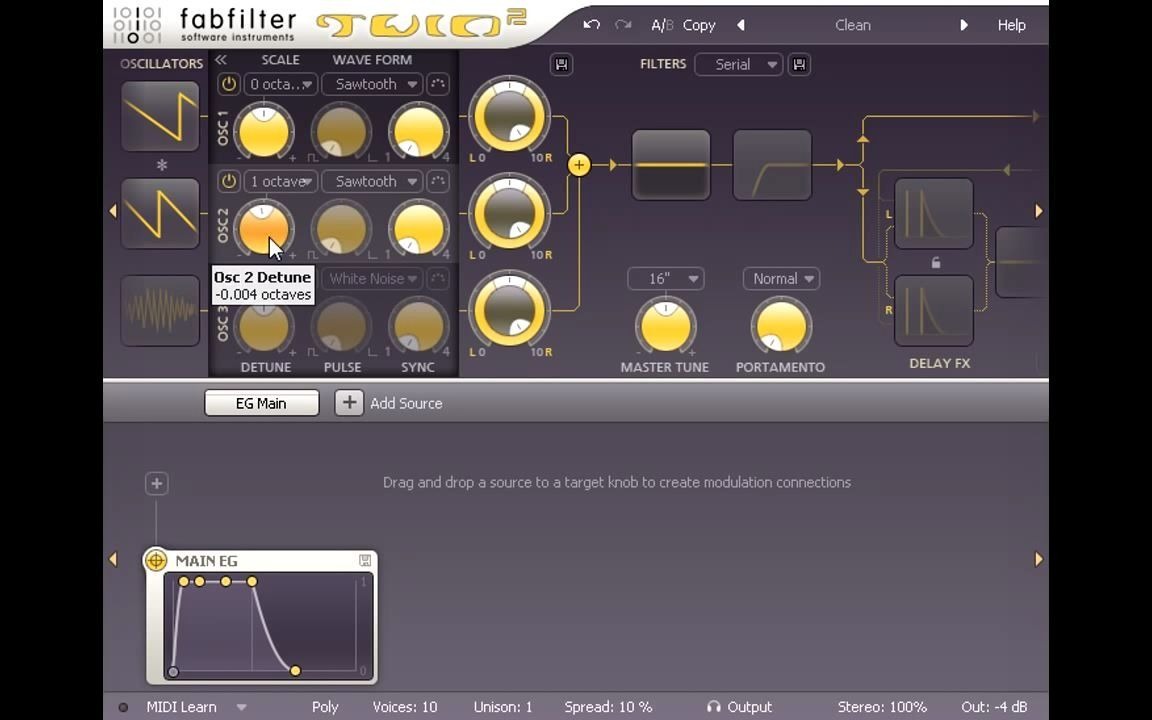 FabFilter Twin 2进行声音设计