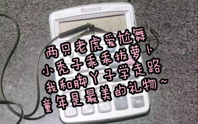 宝贝宝贝-计算器弹奏 两只老虎爱尬舞 小秃子乖乖拔萝卜 我和脚丫子学...