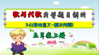 北师大版五年级上册总复习--数与代数-分数的意义典型题目讲解3.3