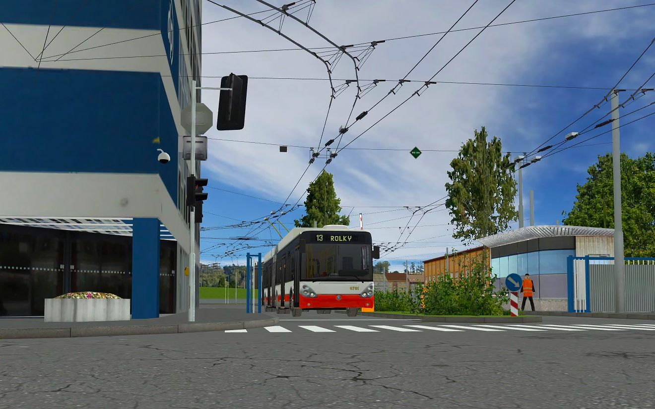 SIMT 电车模拟 13路无轨电车出场带客