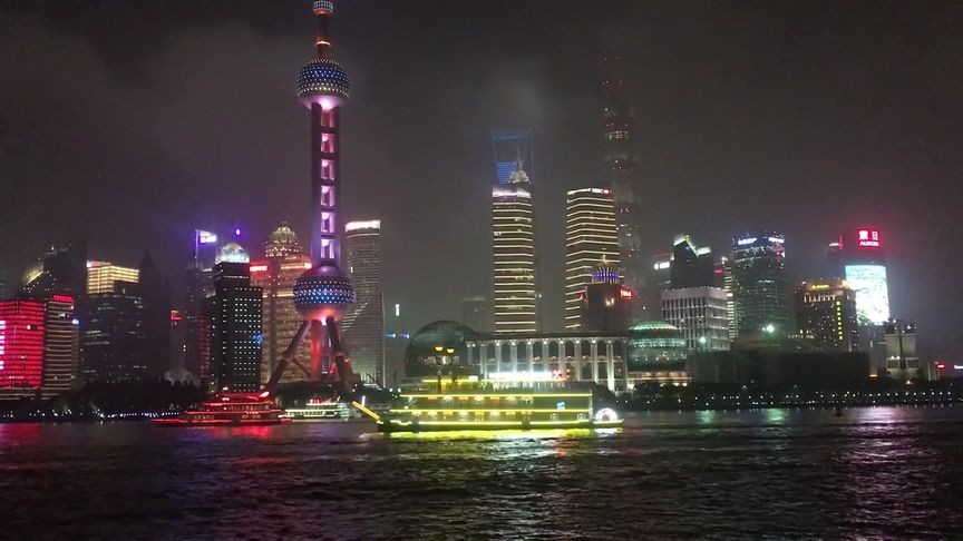 PR练习视频素材——上海外滩夜景