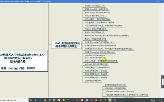1-1 SpringBoot2.0缓存中间件Redis技术入门与实战 课程整体介绍