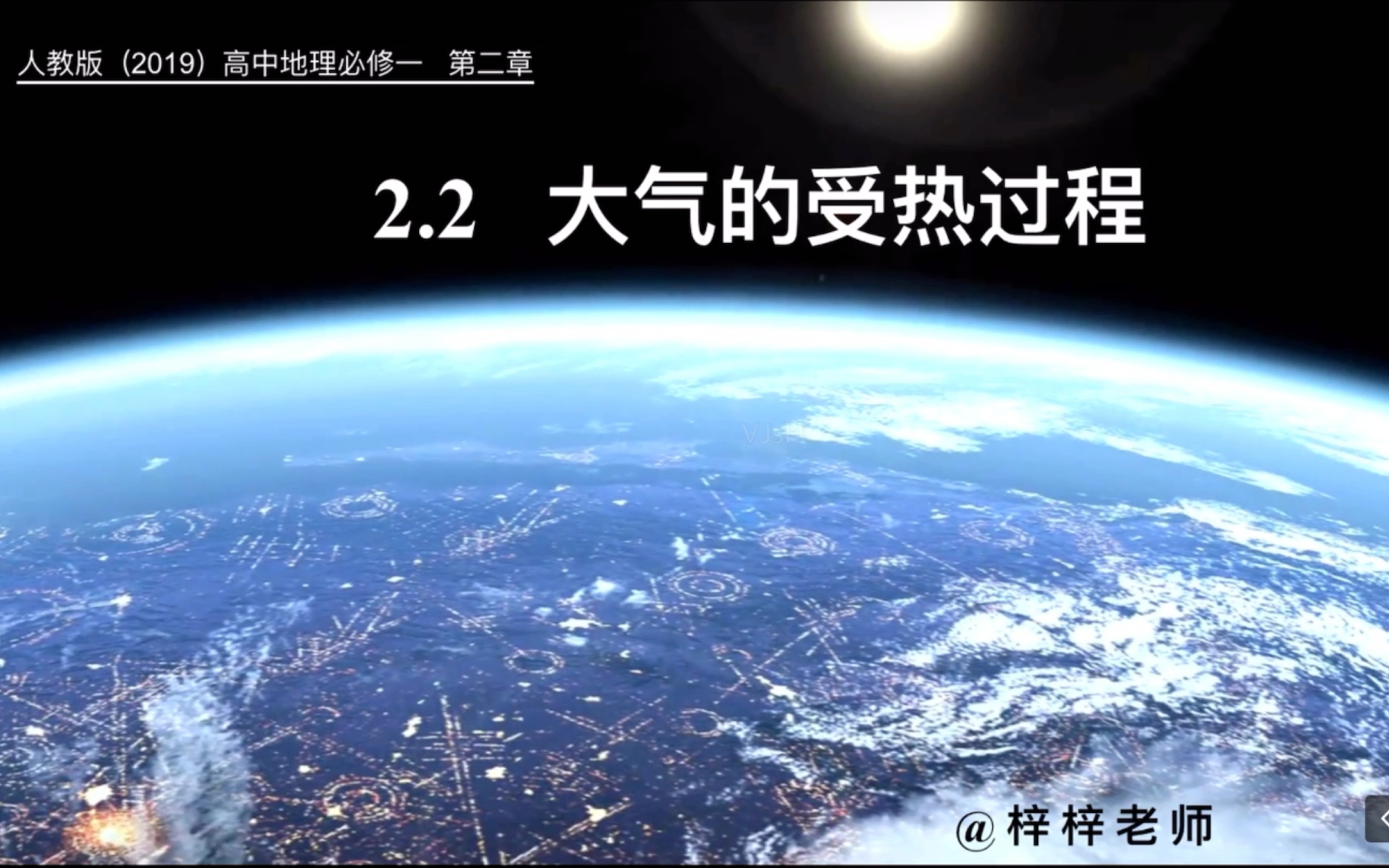 国庆假期作业之高一地理《大气受热过程》视频观看