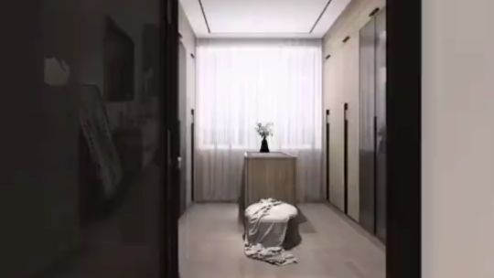 简约设计整体衣帽间包括了衣柜梳妆台珠宝柜一体的整体衣柜衣帽间