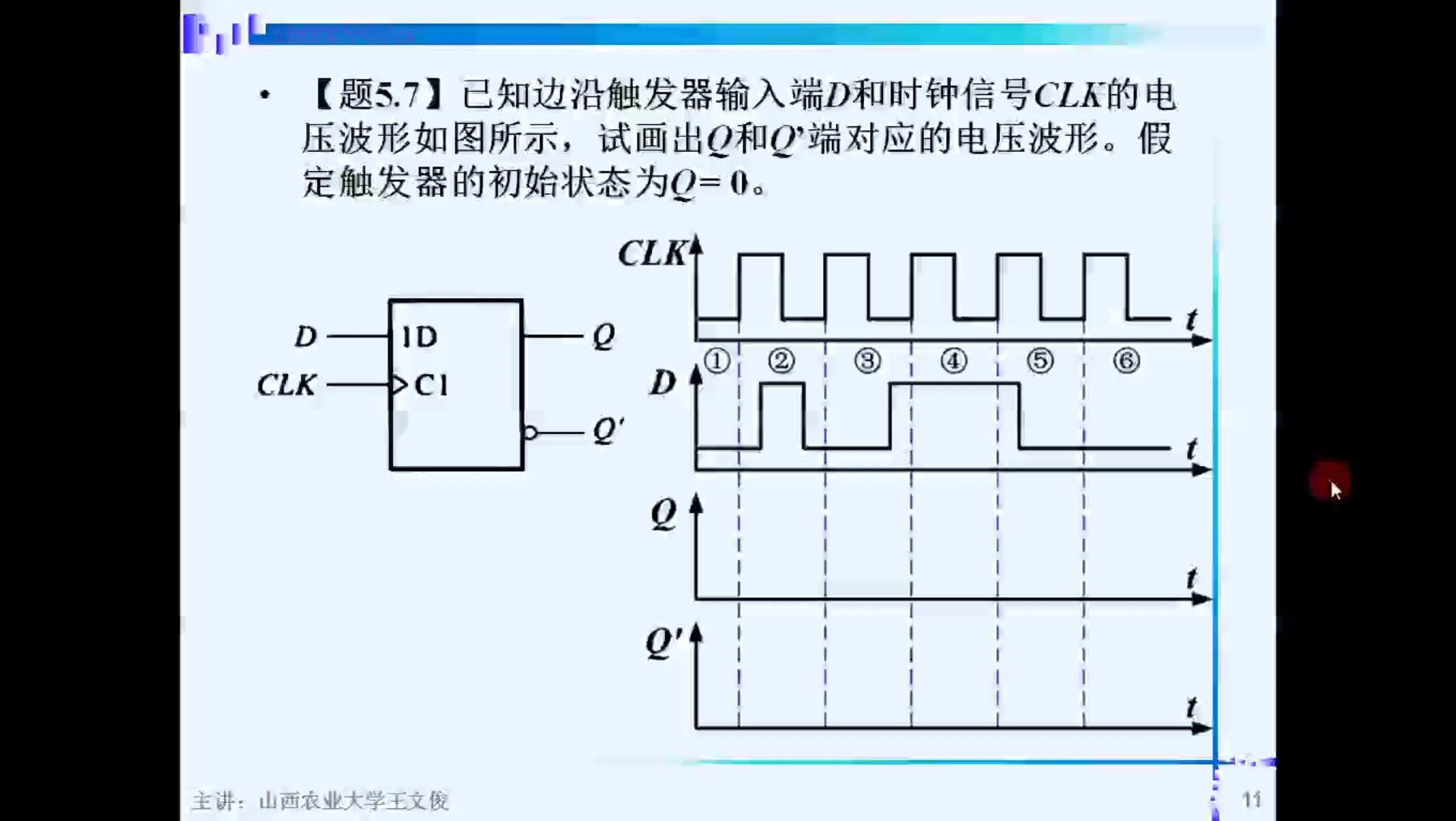数字电子技术基础 题5.7