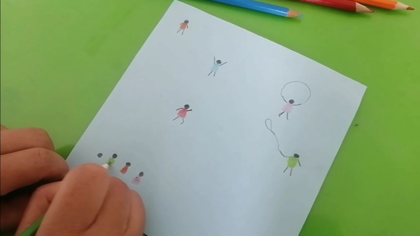 简单又可爱的小人画,喜欢的朋友们和孩子一起画起来吧