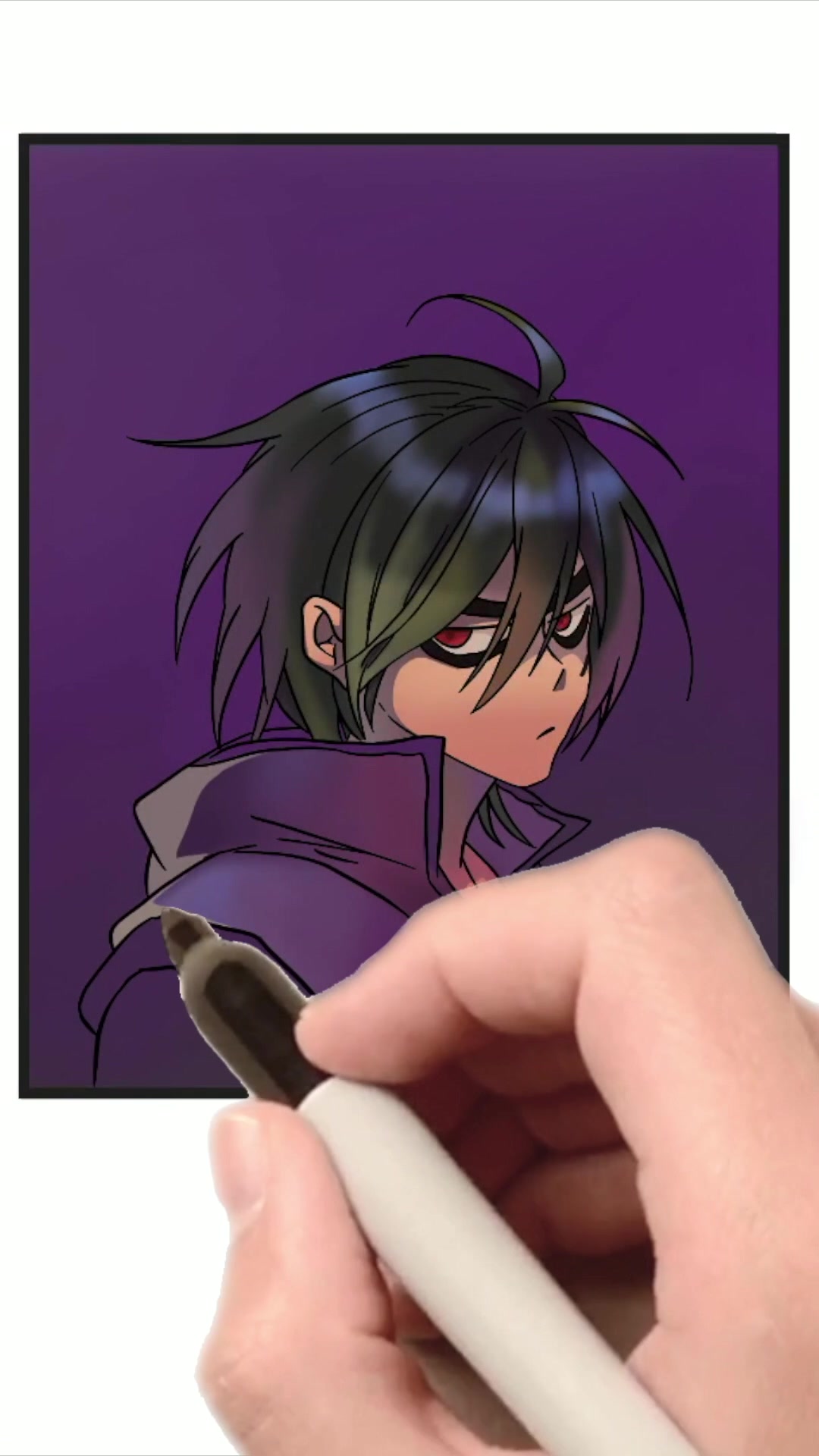 爸爸画的刺客柒vs我画的刺客柒