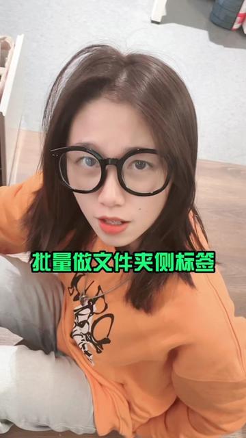 批量搞定文件夹侧标签!办公技巧,表格,wps小表姐