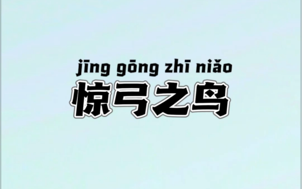 惊弓之鸟的成语典故及释义,每日推荐