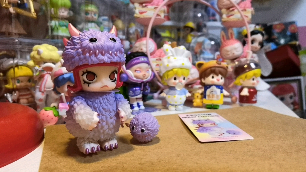 泡泡玛特molly娃娃装侵蚀系列拆盒!哭哭