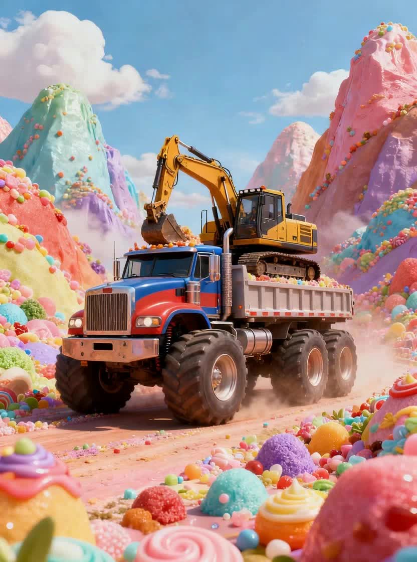 工程车挖掘机#工程车 #儿童动画 #动画 #少儿动画片 #卡通动画