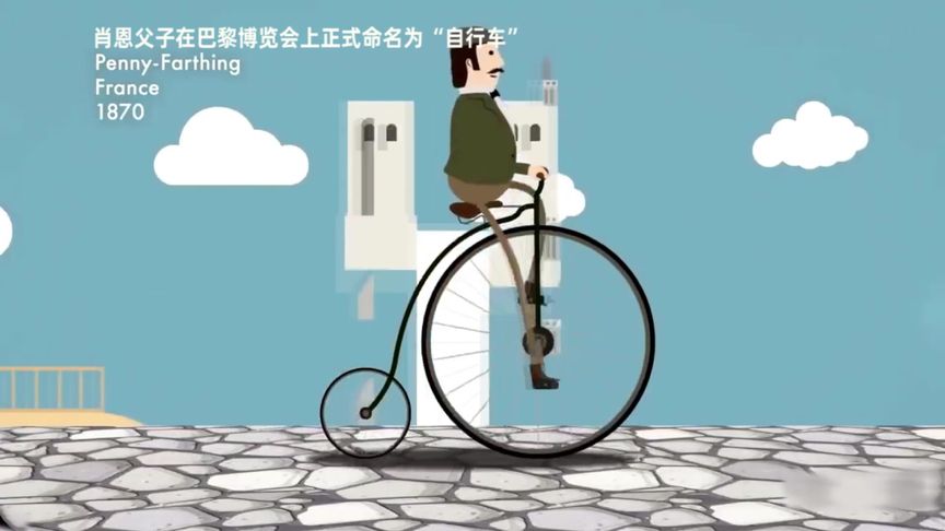 video.5 自行车诞生史(动画版) 一分钟了解自行车的发展历程