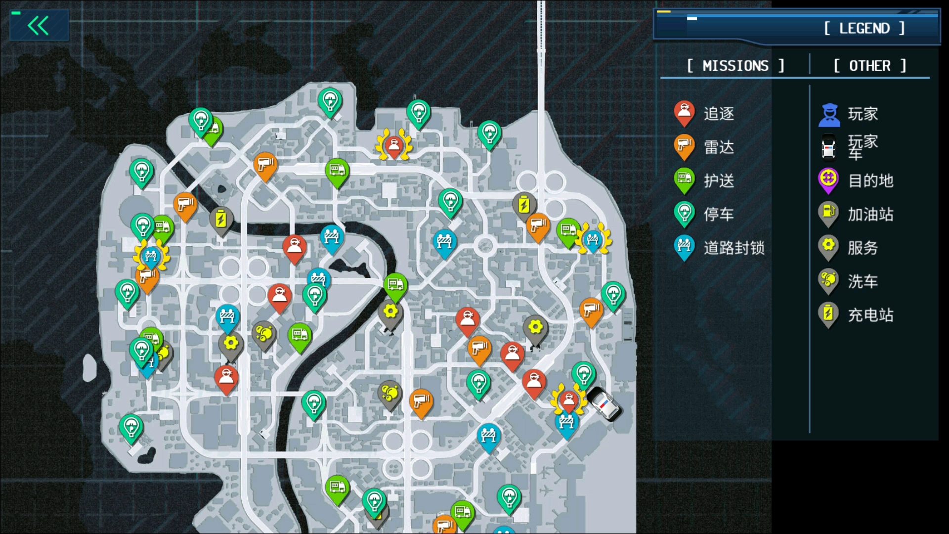 《警察驾驶模拟器》夜晚护送运钞车