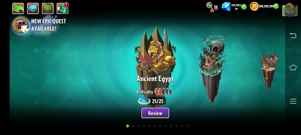 粉丝发给我的植物大战僵尸2国际版,是无限金币无限钻石的,而且是全...