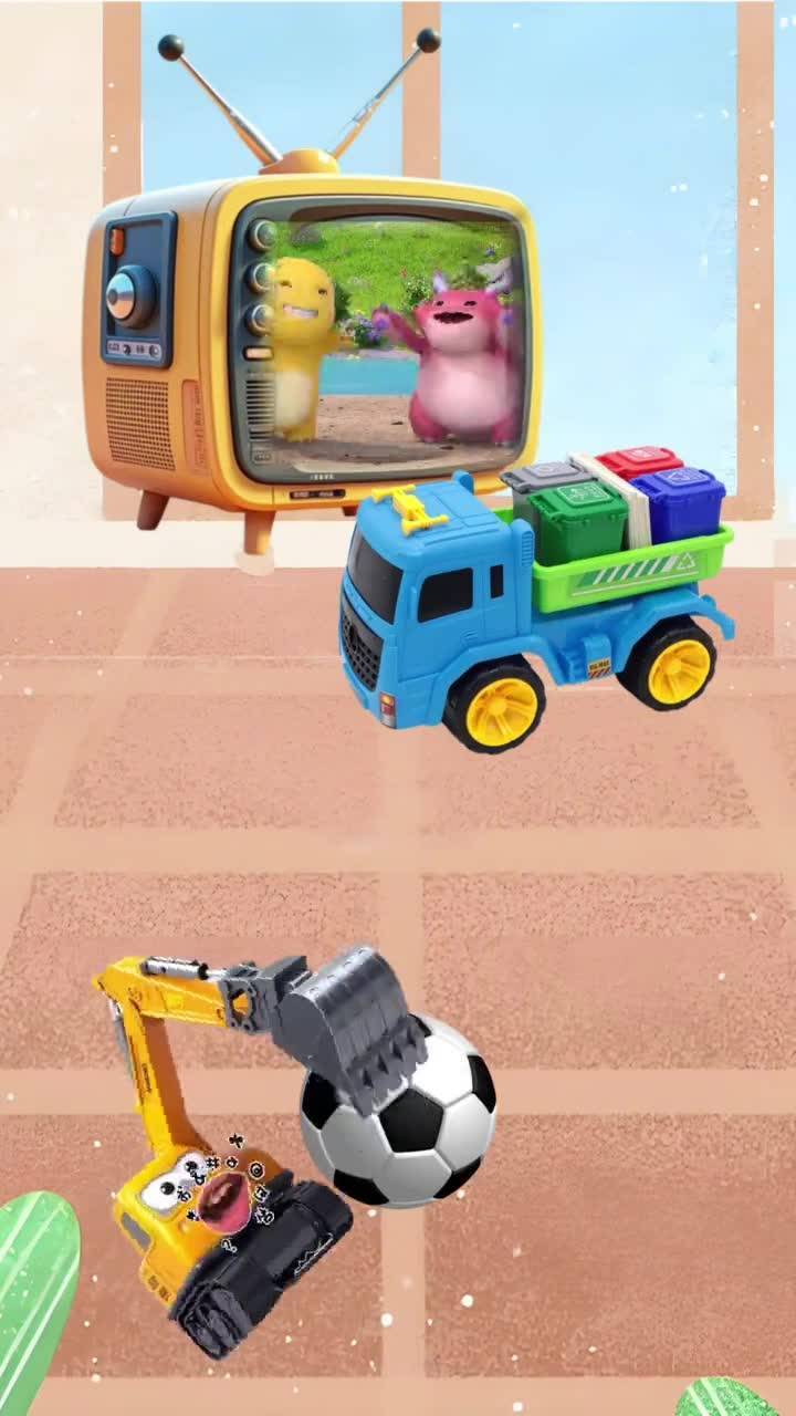 动漫:小挖掘机知错能改是好孩子,工程车动画片大全