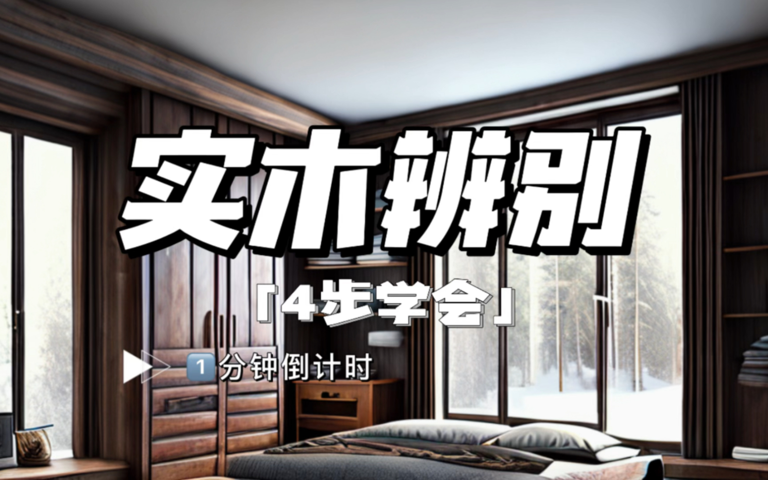 实木材质怎么辨别?1分钟倒计时!4步学会了
