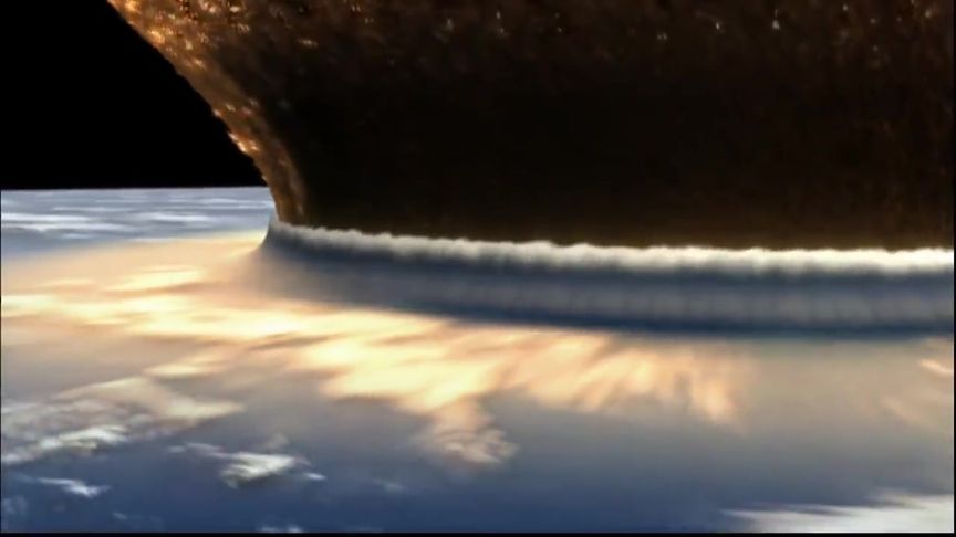 当直径500公里的陨石撞到地球会发生什么样的事情呢?