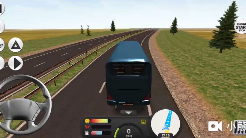 这款巴士,我实在是不怎么会玩,巴士的名字叫做长途大巴模拟器,