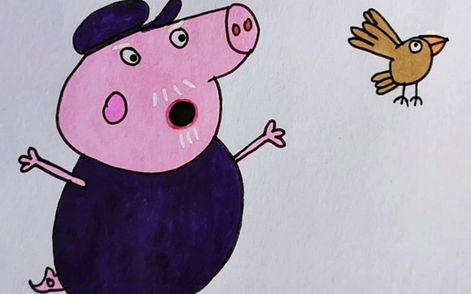 小猪佩奇简笔画