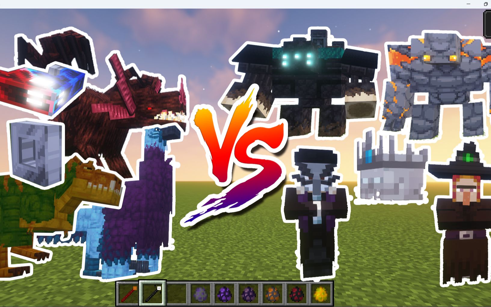 Minecraft (我的世界):alex 洞穴四人组 VS goety 五人组