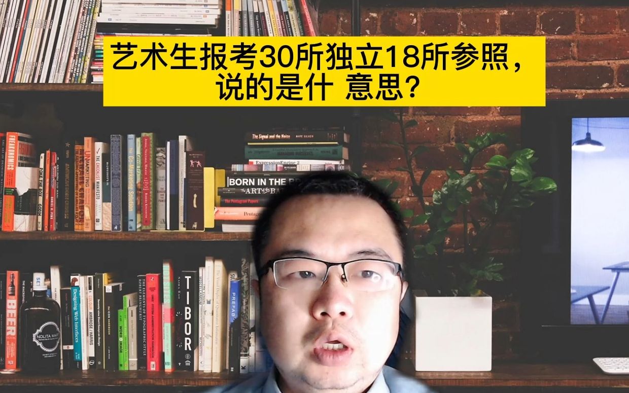 艺术生报考提到的30所独立18所参照是什么意思?
