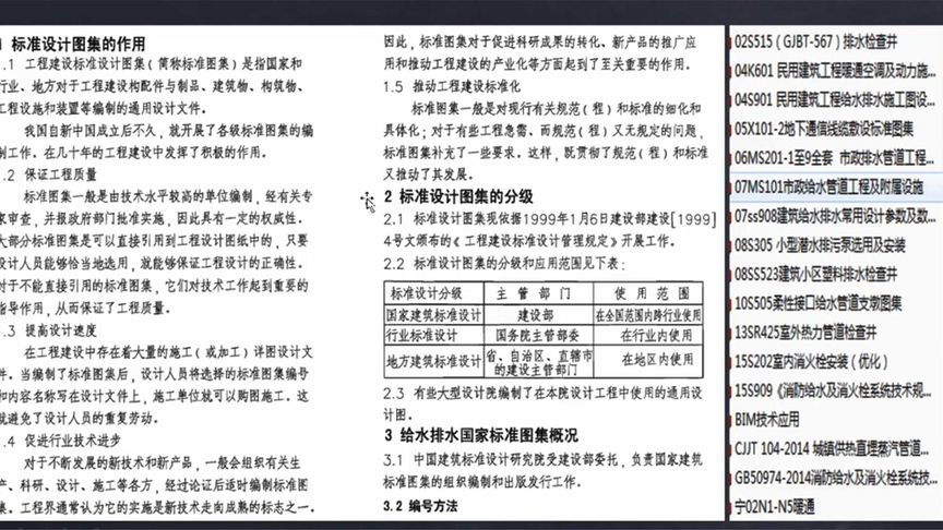 市政给排水设计施工基础入门-20.标准图集的作用及选用