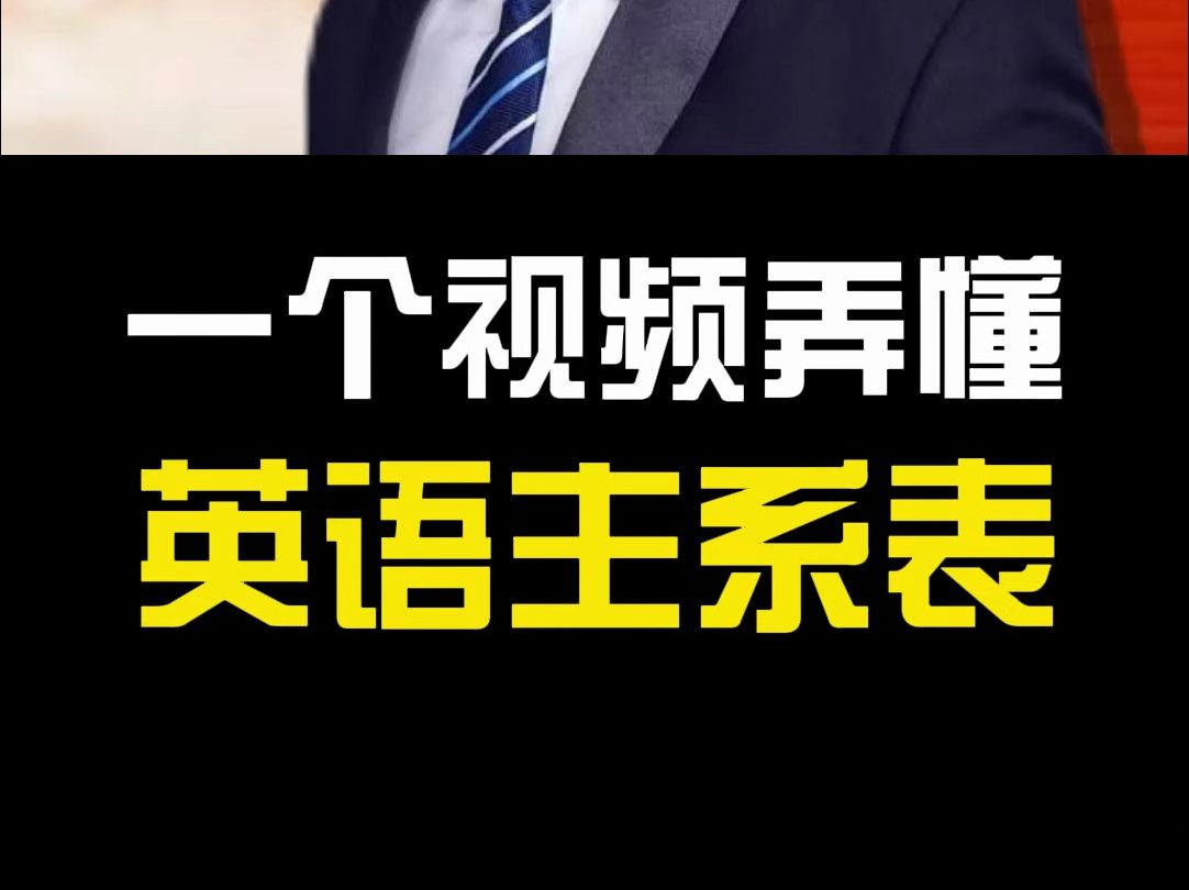 一个视频弄懂,英语主系表结构。