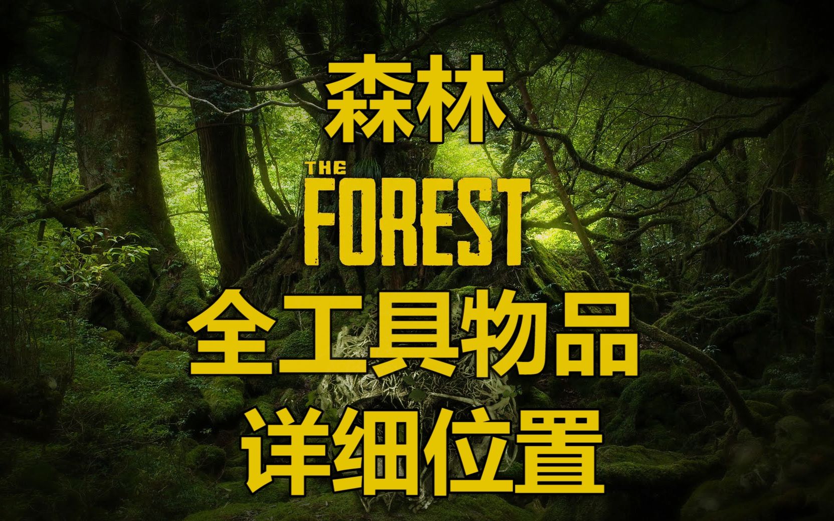 森林全工具武器详细位置 (电锯+登山镐)