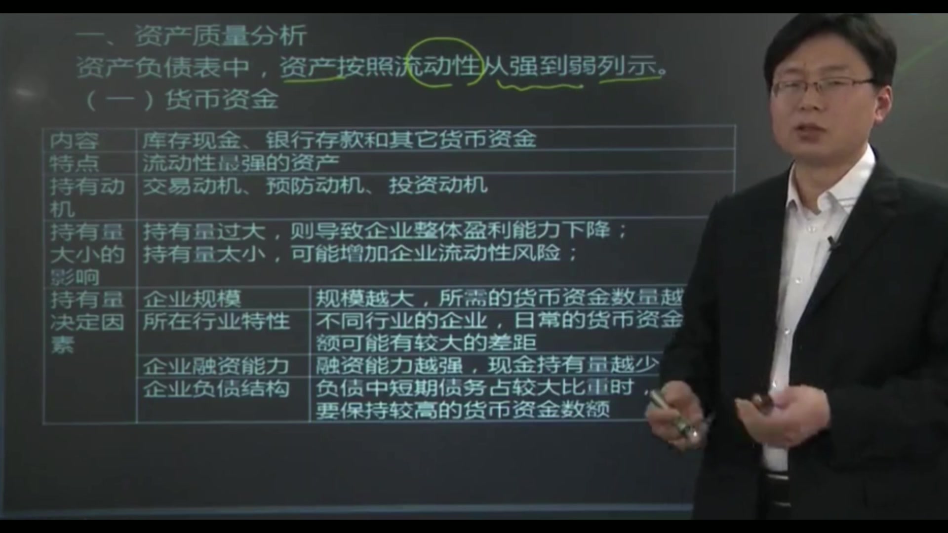 【自考】财务分析一(资产负债表解读1)3