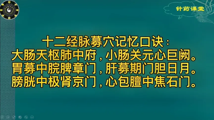 十二经脉募穴#记忆口诀,抓紧收藏