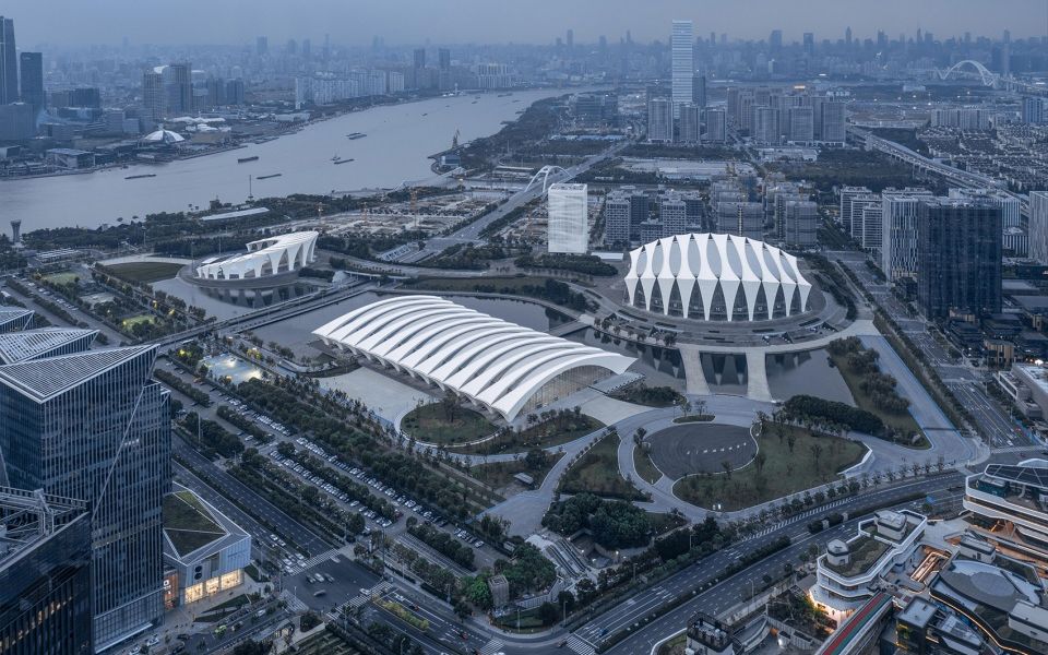 【SketchUp吧】上海东方体育中心的建模思路