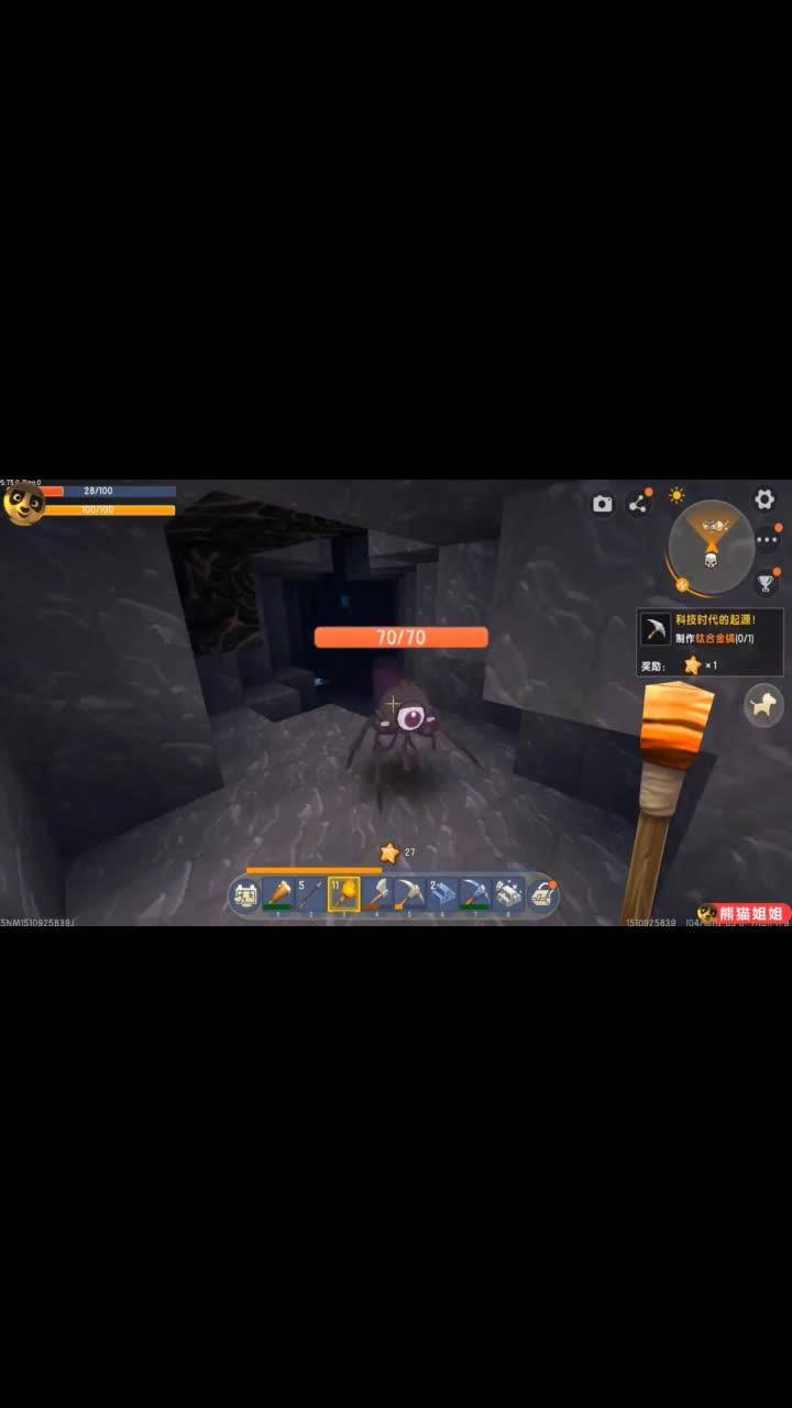 迷你世界:被蜘蛛穷追猛打 我制作了很多工匠台