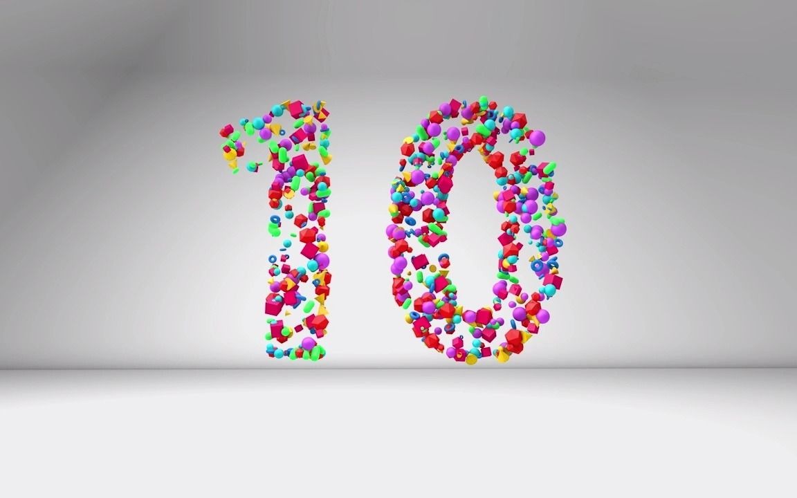 糖果风倒计时C4D动画